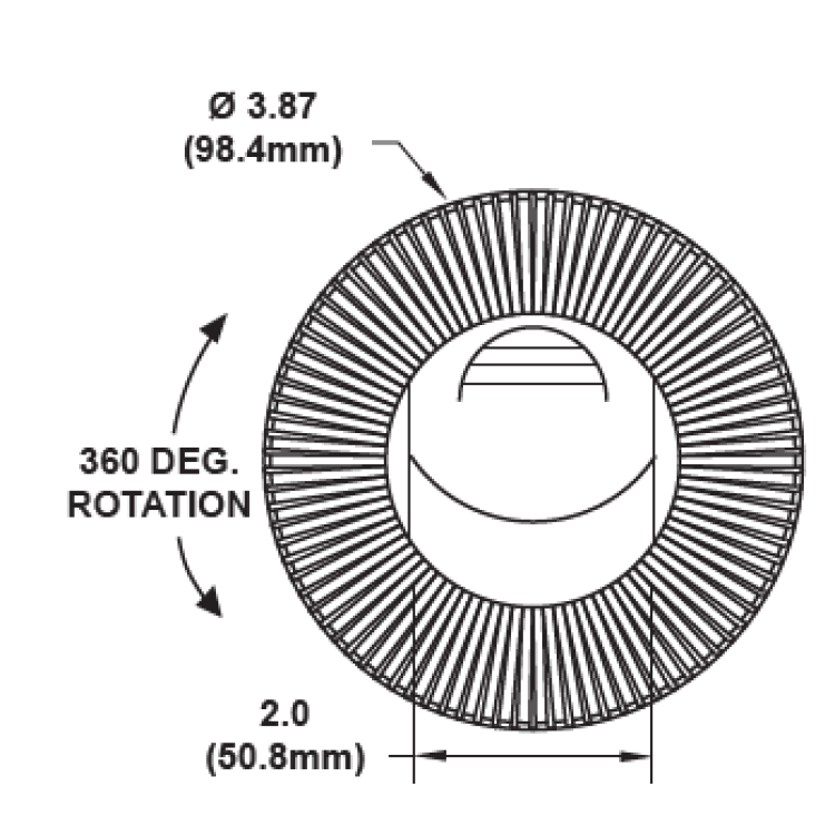 4" Mirage Front Panel w/ vanes - Coyote - BTRAC