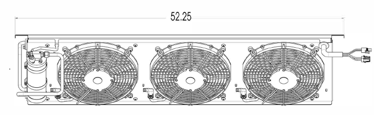 77R1642 3-Fan Skirt-Mount Condenser Assembly | BTRAC